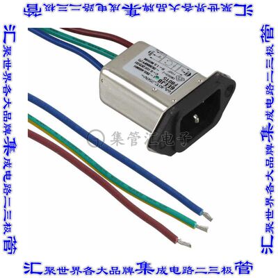 3-6609006-4 电源接入连接器3POS插座公型片状插脚IEC320-C14面板