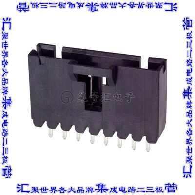 5-103639-7 针座连接器8POS接头2.54mm公形插针通孔直针锡