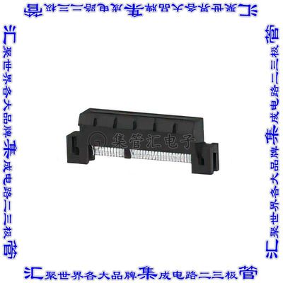 2-2372484-2 卡边缘连接器64POS母头2排1mm黑色镀金