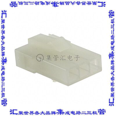172329-1 矩形连接器外壳3POS插座4.14mm天然色面板安装