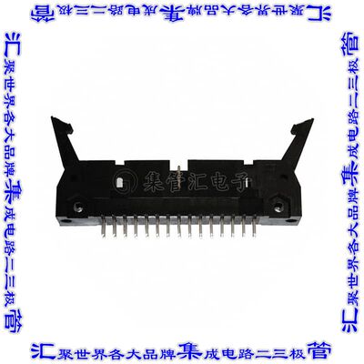5102321-7 针座连接器30POS接头2排2.54mm公形插针通孔直针镀金