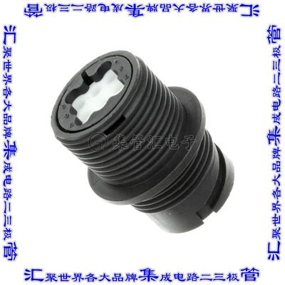 1445816-3 圆形连接器9POS插座外壳用于公插针黑色面板安装