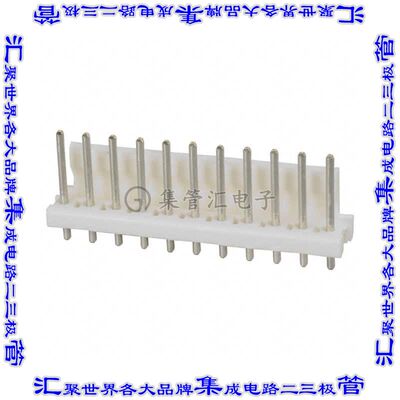1-640388-1 针座连接器11POS接头3.96mm公形插针通孔直针锡