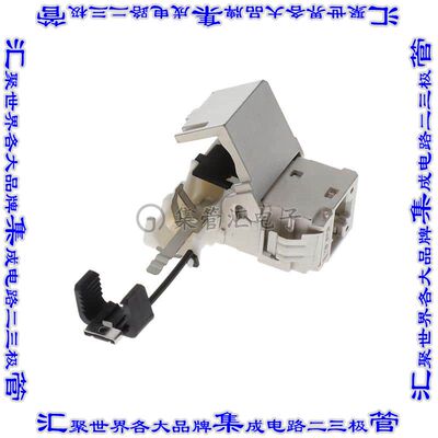 130B12-E 接插件连接器RJ45 CAT 6A MODULE 270 DEG