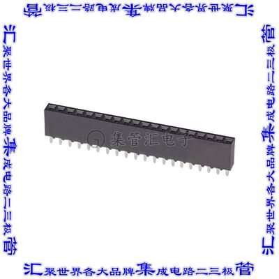 2-534237-8 针座连接器30POS插座2.54mm母形插口通孔直针镀金