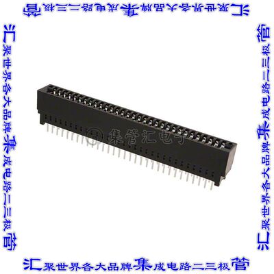 7-5530843-0 卡边缘连接器62POS母头2排2.54mm黑色镀金