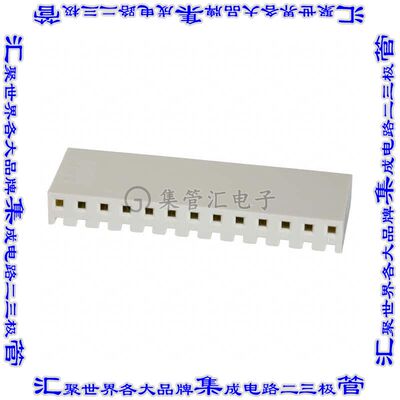 1-640251-3 矩形连接器外壳13POS插座3.96mm母形插口天然色自由悬