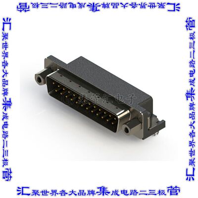 621-025-260-043 连接器25POS插头公引脚2排D-Sub板边缘