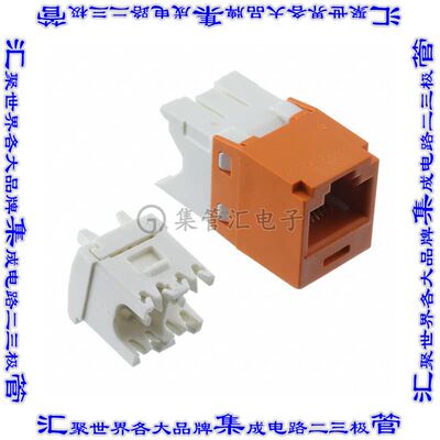 CJ688TGOR-24 接插件连接器CATEGORY 6, RJ45, 8-POSITION, 8-