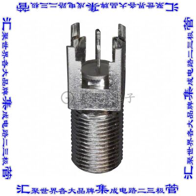 222141 同轴连接器F型插孔母形插口焊片75欧姆通孔