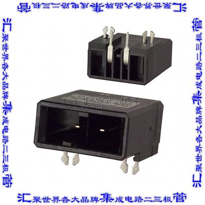2-179276-2 针座连接器2POS接头5.08mm公形插针通孔直角镀金