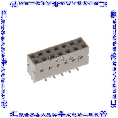 91615-305LF 针座连接器10POS插座2排2.54mm母形插口表贴SMD镀金