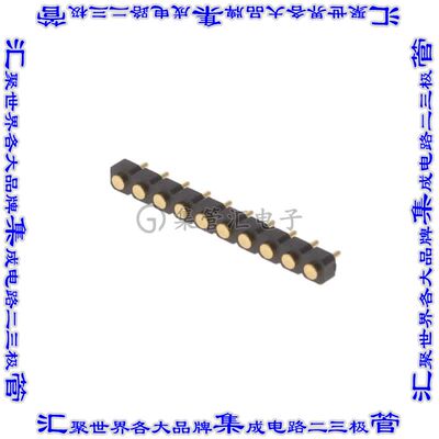 PH1-3F-10-FVP-24415-C1 弹簧式连接器10POS活塞型2.54mm通孔镀金