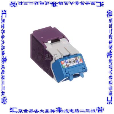 CJUD6X88TGVL 接插件连接器CAT6A UP/DOWN 45 DEGREE TG WIREC