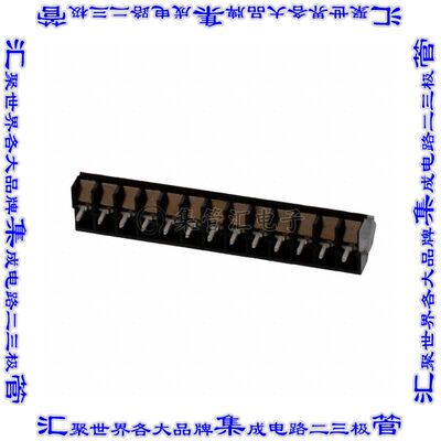 1-796689-3 线对板连接器13POS接线端子5mm通孔35角度带板