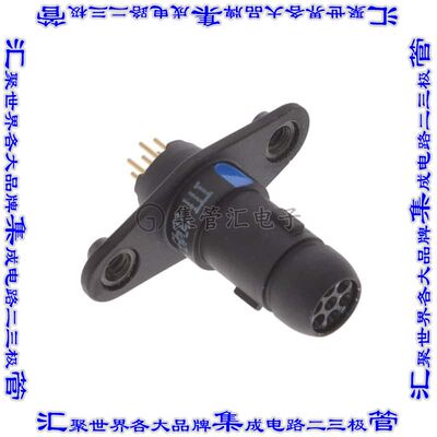 MKJCL1C11Z6-7DA 圆形连接器7POS插头母插口焊接面板安装通孔