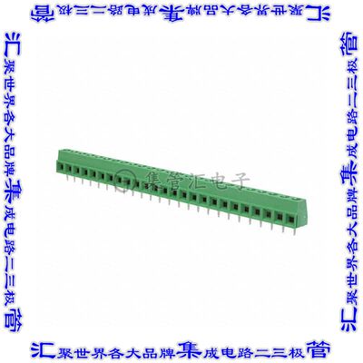 2-282836-6 线对板连接器25POS接线端子5mm通孔水平带板