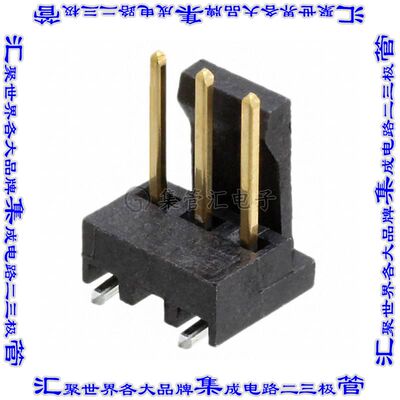 3-647167-3 针座连接器3POS接头2.54mm公形插针表贴SMD镀金