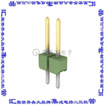 826646-2 针座连接器2POS分离式2.54mm公形插针通孔直针镀金