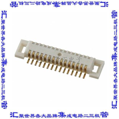 AXK6F16347YG 板对板连接器16POS接头中央触点带2排0.5mm表贴SMD