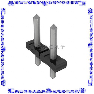 EDSTL130/02 端子块连接器2POS接头公引脚无罩5mm黑色垂直通孔
