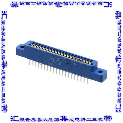 EBC20DRXH 卡边缘连接器40POS母头2排2.54mm蓝色镀金