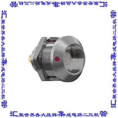 G10K0C-P06LCC0-0000 圆形连接器6POS插座母插口焊杯镀金面板安装