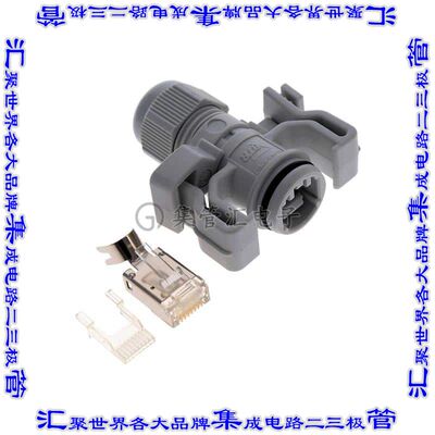 130906-03-E 接插件连接器RJ45 CAT 6 E-DAT IP67 V6 PLUG