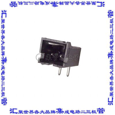 5-103634-1 针座连接器2POS接头2.54mm公形插针通孔直角锡