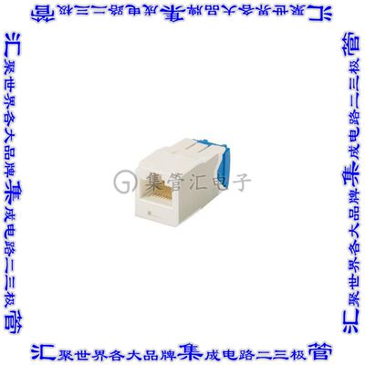 CJ6X88TGAW 接插件连接器MINI-COM MODULE, CAT 6A, UTP, 8