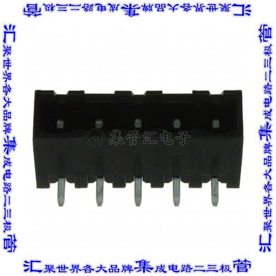 ELFH05210 端子块连接器5POS接头公引脚带罩5.08mm黑色90DEG通孔
