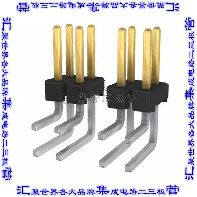 951210-7622-AR 针座连接器10POS接头2排2mm公形插针通孔直角镀金