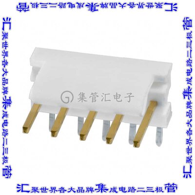 3-641216-5 针座连接器5POS接头2.54mm公形插针通孔直角镀金