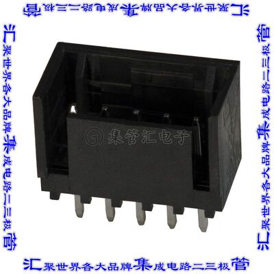 2-644486-5 针座连接器5POS接头2.54mm公形插针通孔直针锡