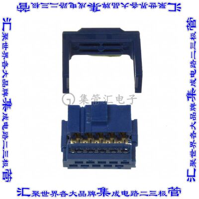 66900-210LF 矩形连接器10POS插座2排2.54mm母插口蓝色IDC镀金自