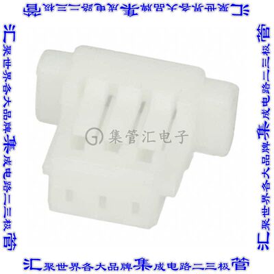 M40-1100300 矩形连接器外壳3POS插座1mm母形插口自由悬挂