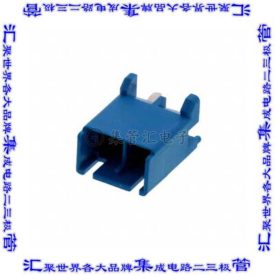 2-1376382-3 针座连接器2POS接头5mm公形插针通孔直针锡