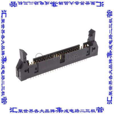 65863-093 针座连接器50POS接头2排2.54mm公形插针通孔直针镀金
