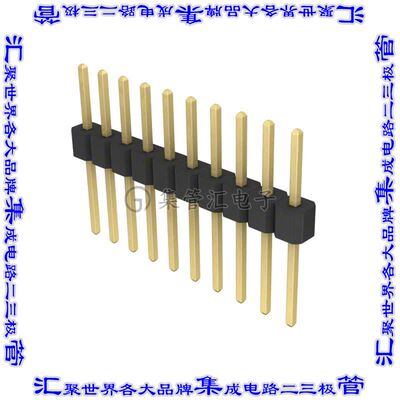 PRPC010SACN-RC 针座连接器10POS分离式2.54mm公形插针通孔直针镀