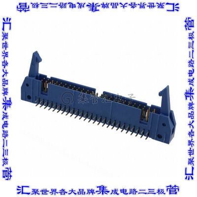 3-5499141-0 针座连接器50POS接头2排2.54mm公形插针通孔直角镀金