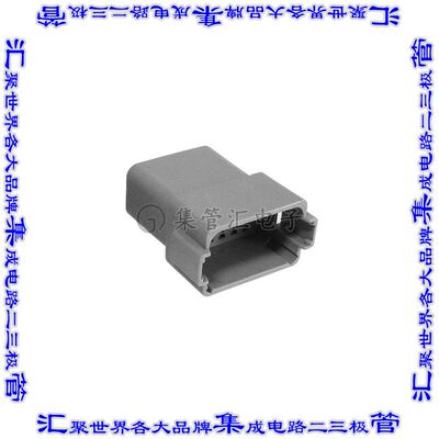 PX0106P12AGY 矩形连接器外壳12POS插座2排公形引脚灰色自由悬挂