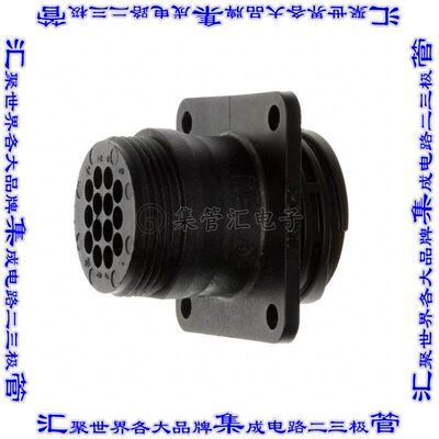 183040-1 圆形连接器14POS插座外壳用于公插针黑色面板安装