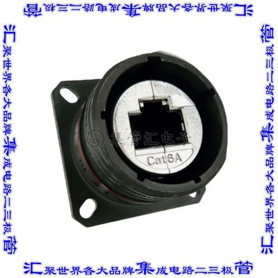 RJFTV6A7SA5GF459 接插件连接器RJ FIELD TV CAT6A JAM NUT RECEP
