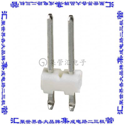 3-644695-2 针座连接器2POS接头2.54mm公形插针通孔直针锡