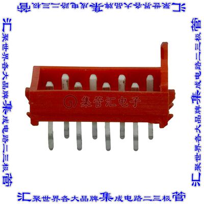 7-215464-8 针座连接器8POS接头2排2.54mm公形插针通孔直针锡