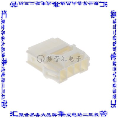 8-1971772-4 矩形连接器外壳4POS插座6mm公形引脚天然色面板安装