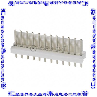 1-640454-2 针座连接器12POS接头2.54mm公形插针通孔直针锡