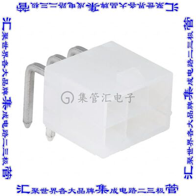 1586041-6 针座连接器6POS接头2排4.2mm公形插针通孔直角锡