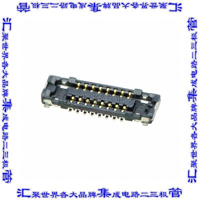 AXG116144A 板对板连接器16POS插口中央触点带2排0.35mm表贴SMD镀