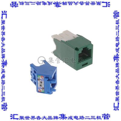 CJUD6X88TGGR 接插件连接器CAT6A UP/DOWN 45 DEGREE TG WIREC